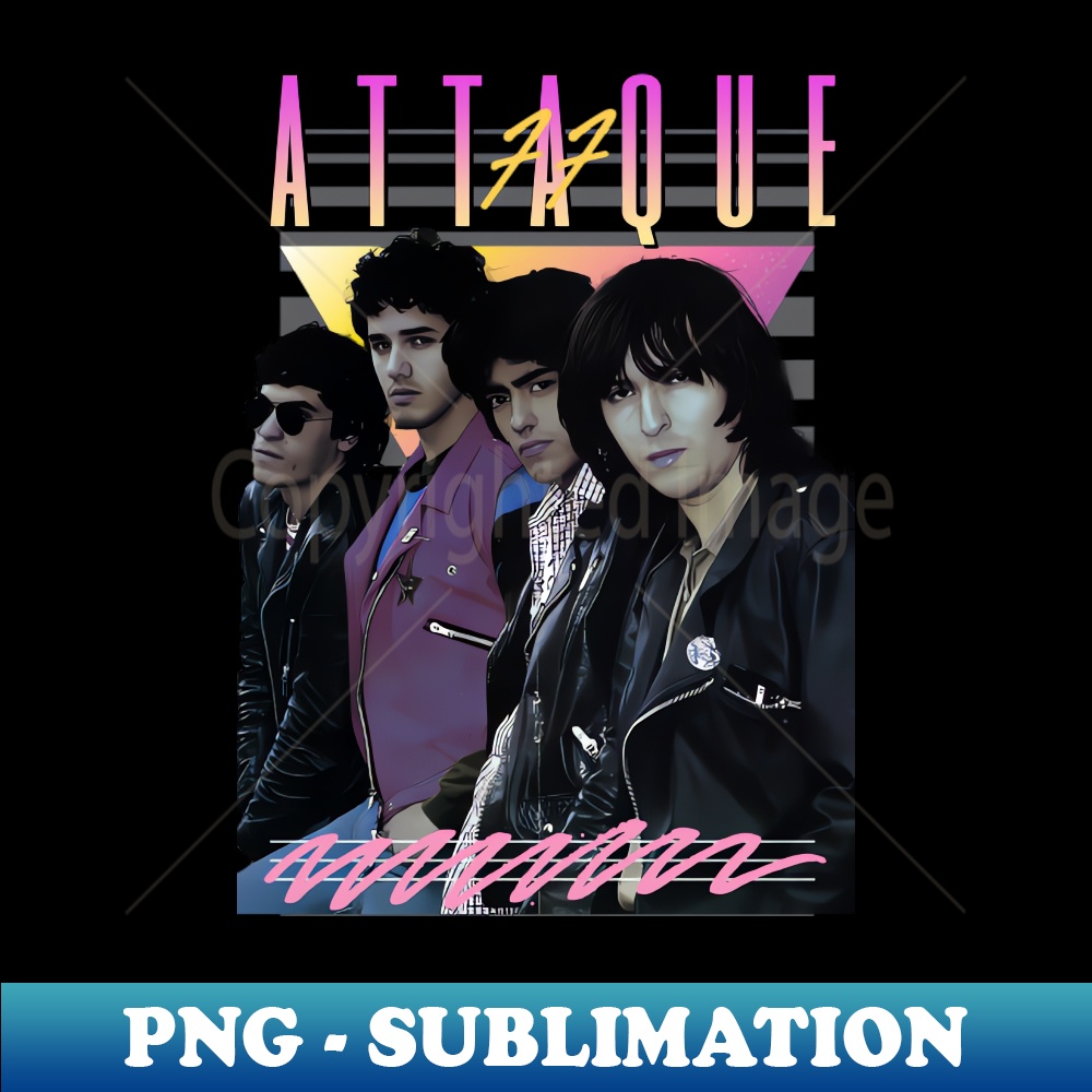 Attaque 77 Retro Style Fan Art - PNG Transparent Sublimation | Inspire ...