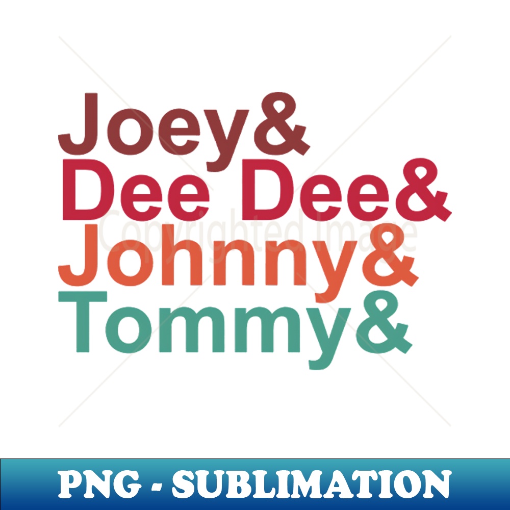 Joey Dee Dee Johnny Tommy - Exclusive Sublimation Digital Fi | Inspire ...