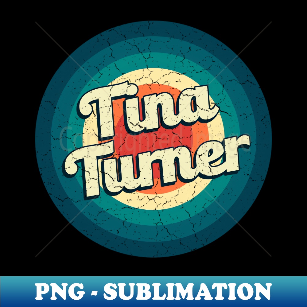 Graphic Tina Name Retro Vintage Circle - Digital Sublimation | Inspire ...