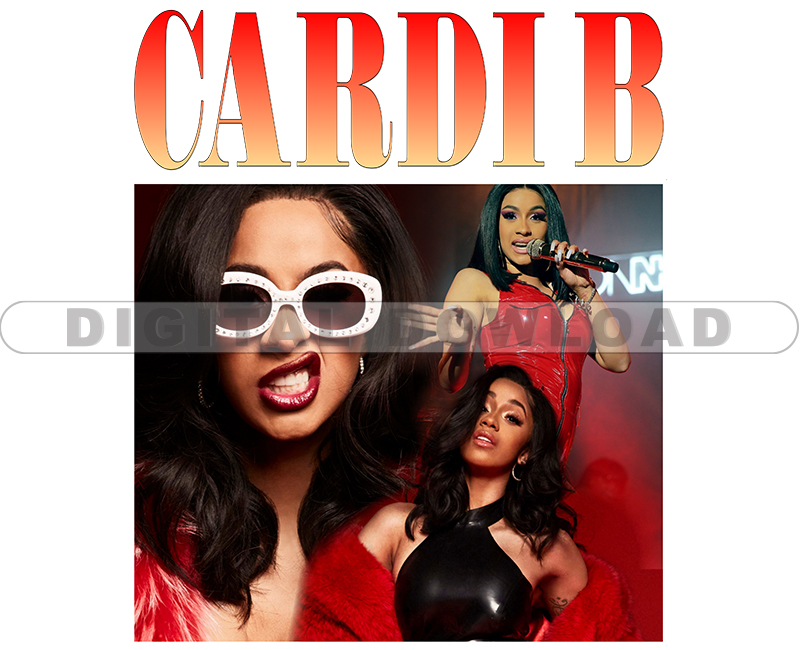 Cardi B Png, Cardi B Tshirt Design, File For Cricut, Rapper | Inspire ...