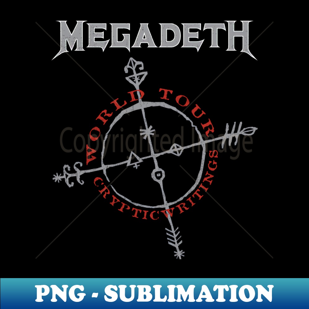 Megadeth Cryptic Writings - PNG Transparent Sublimation Desi | Inspire ...