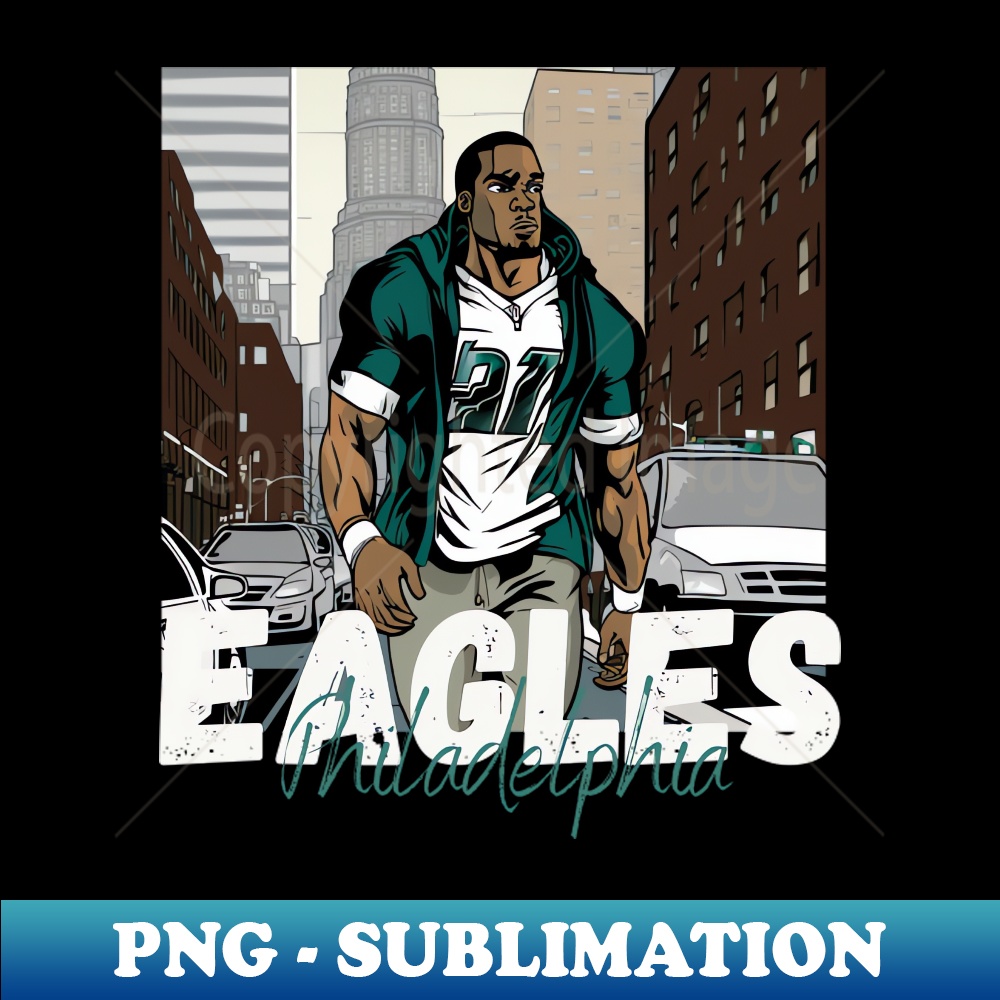 Philadelphia eagles football player graphic design cartoon s | Inspire ...