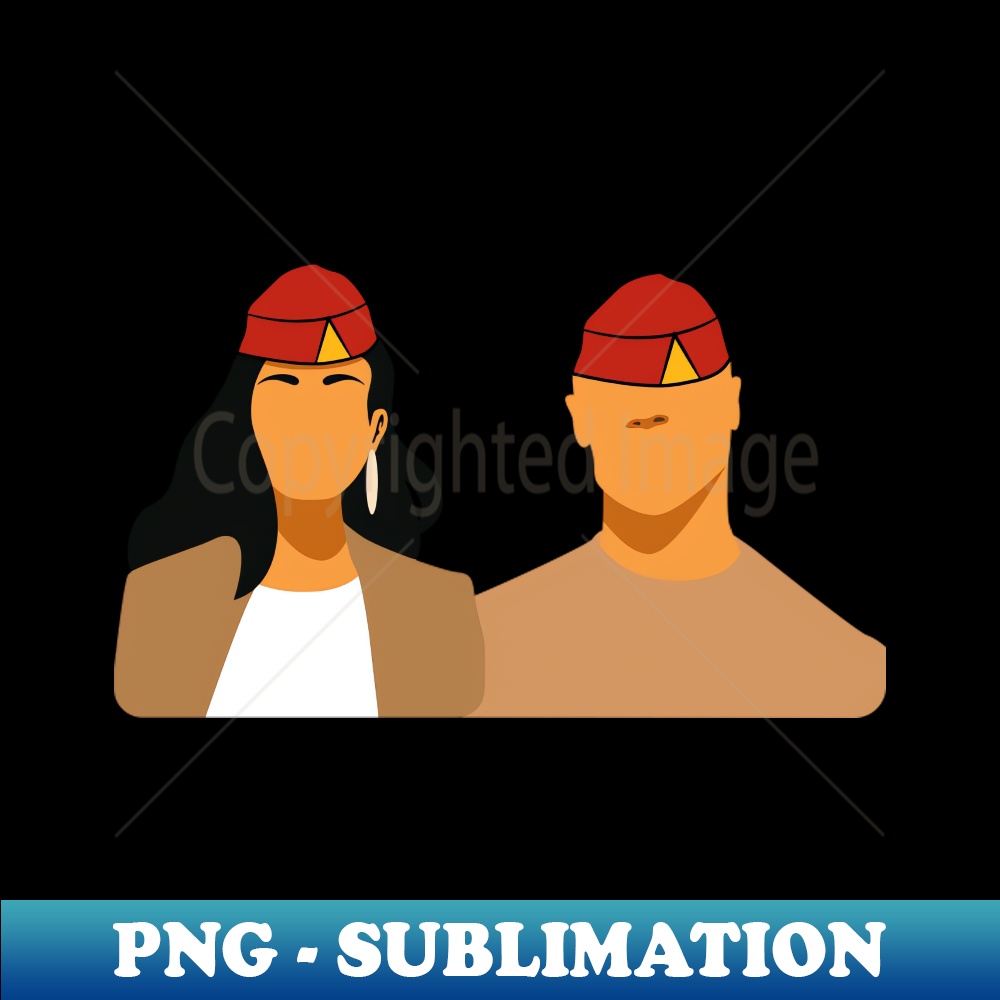 Madeira Island female and male couple no face illustration u | Inspire ...