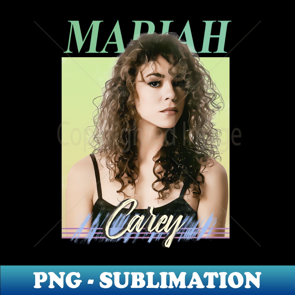 Mariah Carey Retro Art - PNG Transparent Sublimation File - - Inspire ...