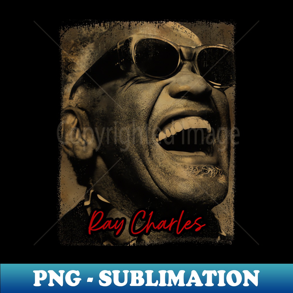 80s Classic Ray Charles - PNG Transparent Sublimation Design - Inspire ...