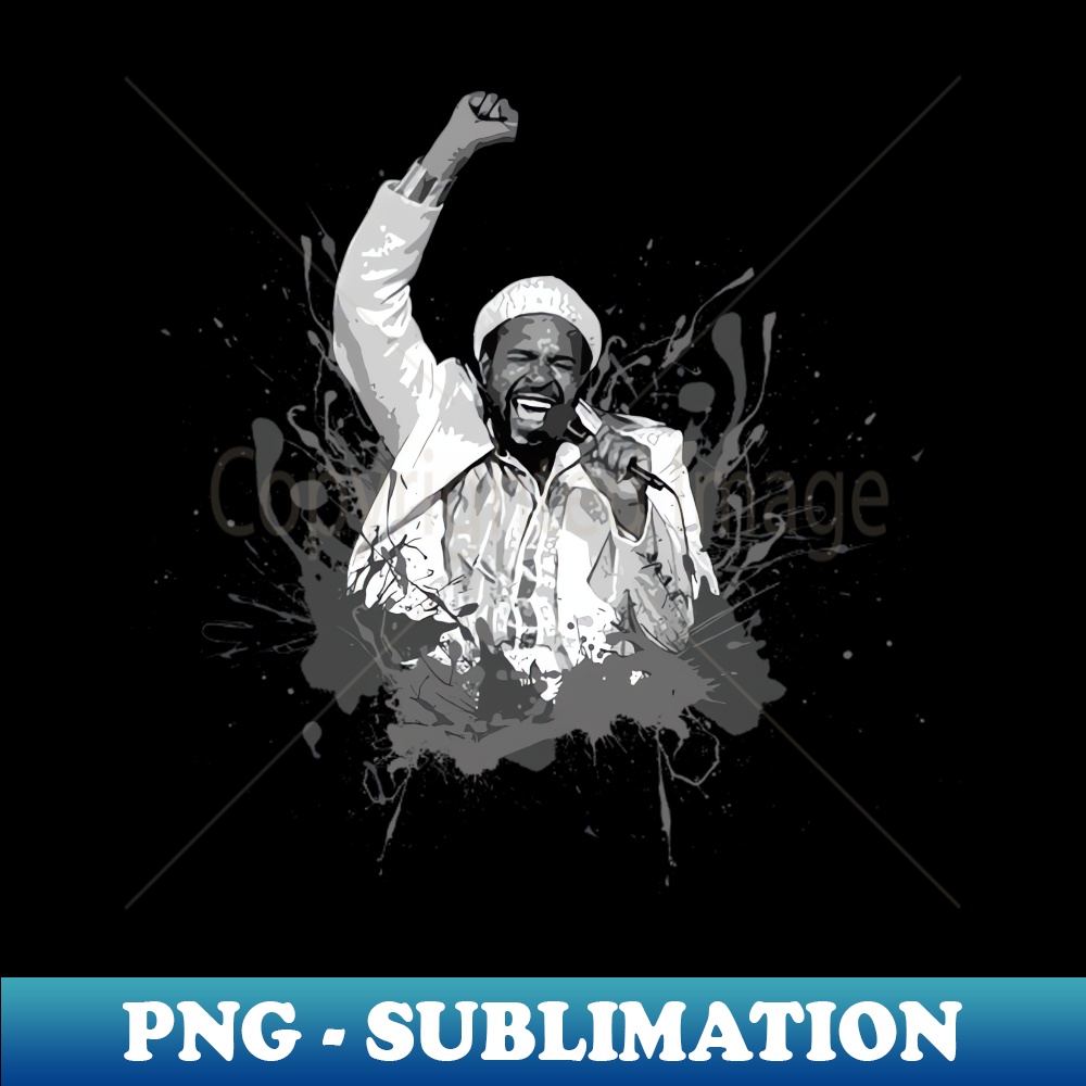 MARVIN GAYE - PNG Sublimation Digital Download - Vibrant and | Inspire ...