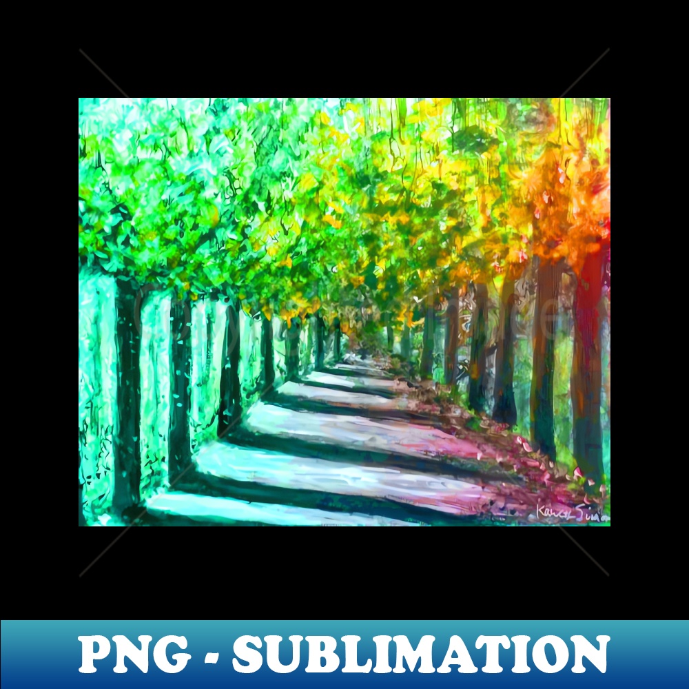 Autumn Path of Color Impressionism - PNG Transparent Sublima - Inspire ...