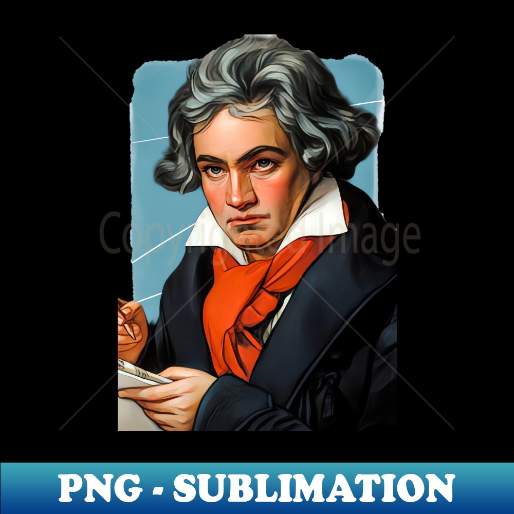 German Composer Ludwig van Beethoven illustration - High-Qua | Inspire ...
