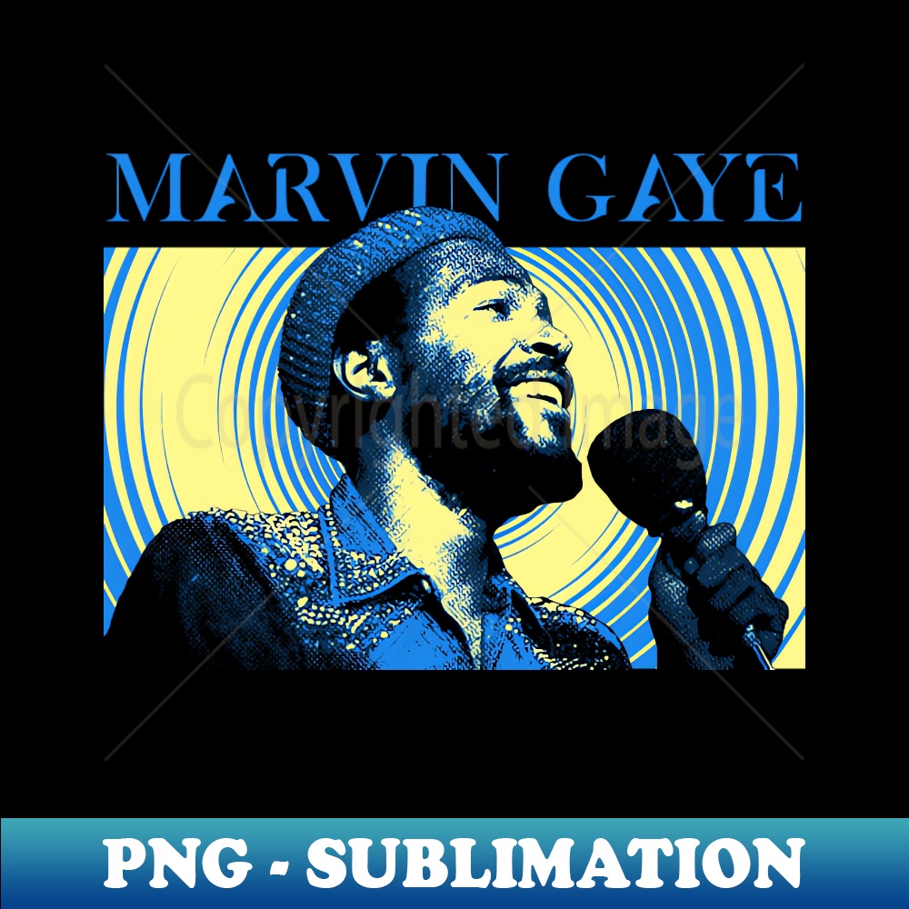 Classic Marvin Gaye Light Blue - PNG Sublimation Digital Dow | Inspire ...