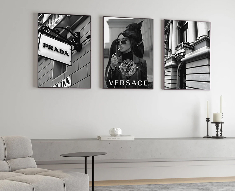 Luxury Brands Digital Poster, Trendy Printable With Logo, Fa - Inspire ...