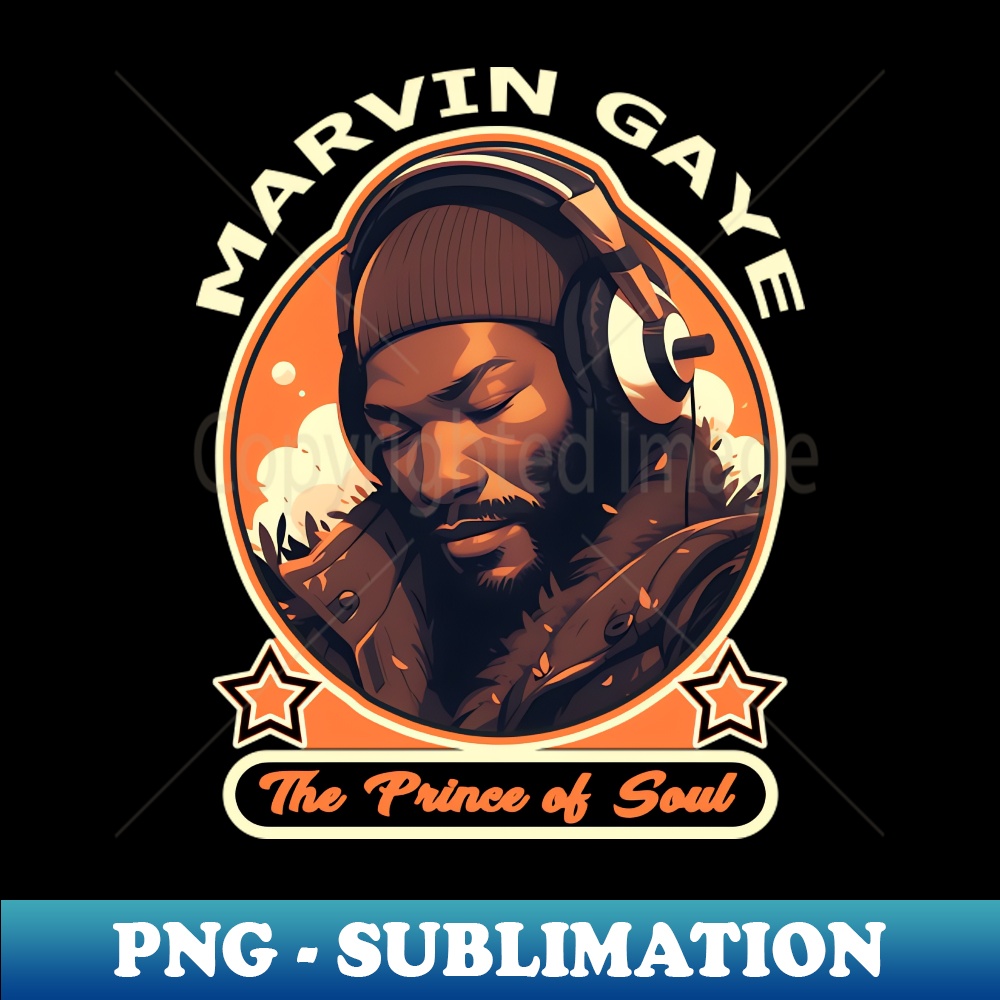 Marvin Gaye 70s Vintage - Unique Sublimation PNG Download - | Inspire ...