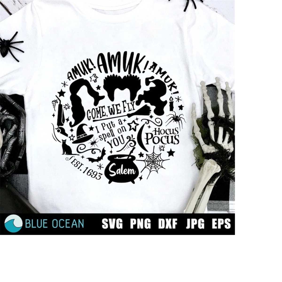 Hocus Pocus SVG, Sanderson Sisters SVG, Hocus Pocus Collage - Inspire ...