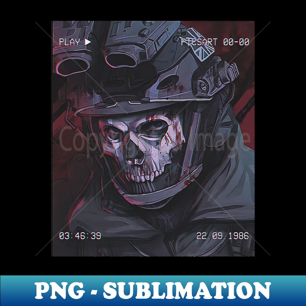 Simon Ghost Riley vhs aesthetic retro - PNG Transparent Subl | Inspire ...