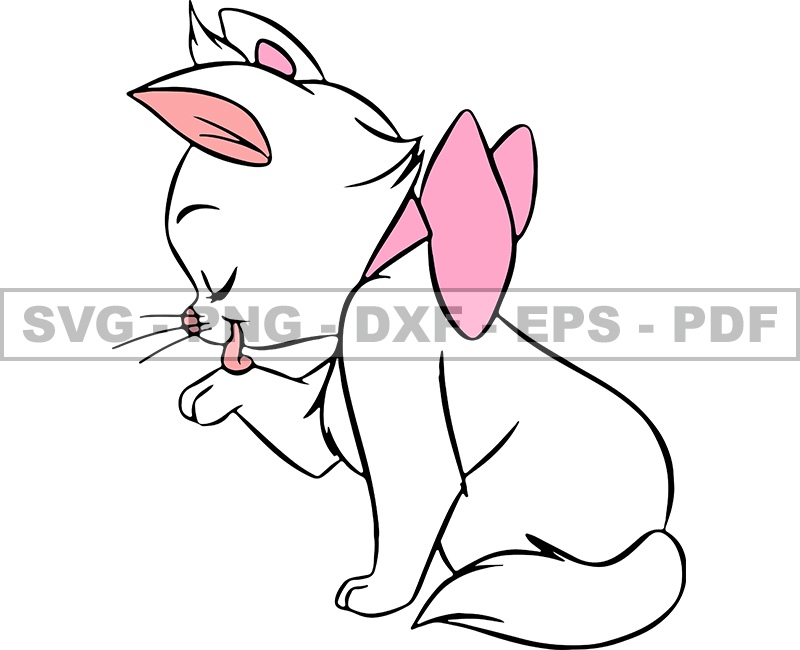 Disney Cat Marie Svg, Kitten Cat Marie Png, Cartoon Customs - Inspire ...