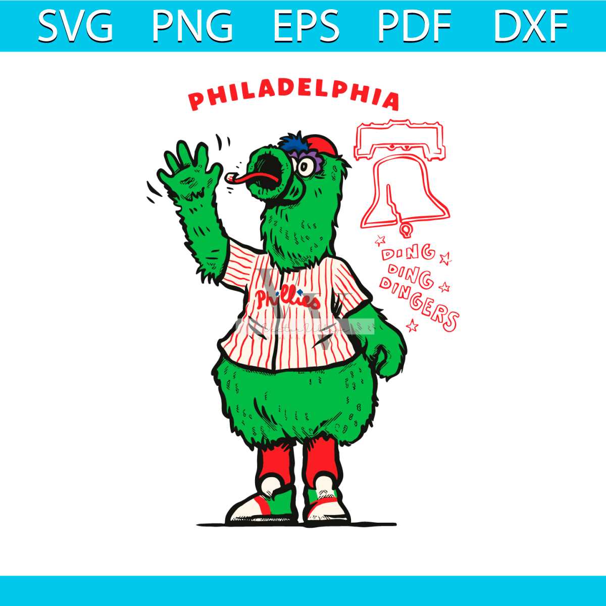 Phillie Phanatic Dancing On My Own SVG File For Cricut | Inspire Uplift