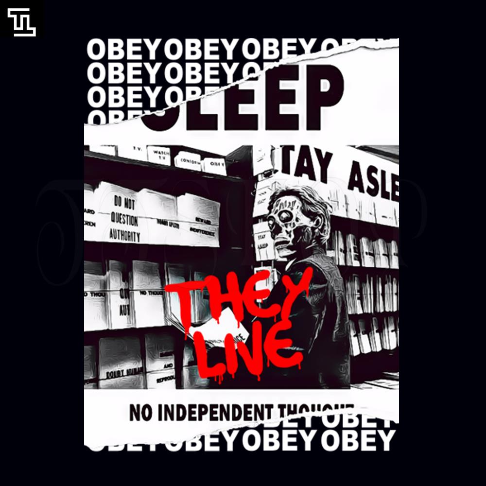 They Live OBEY Retro Cult Classic Horror Fan Design Hallowee | Inspire ...