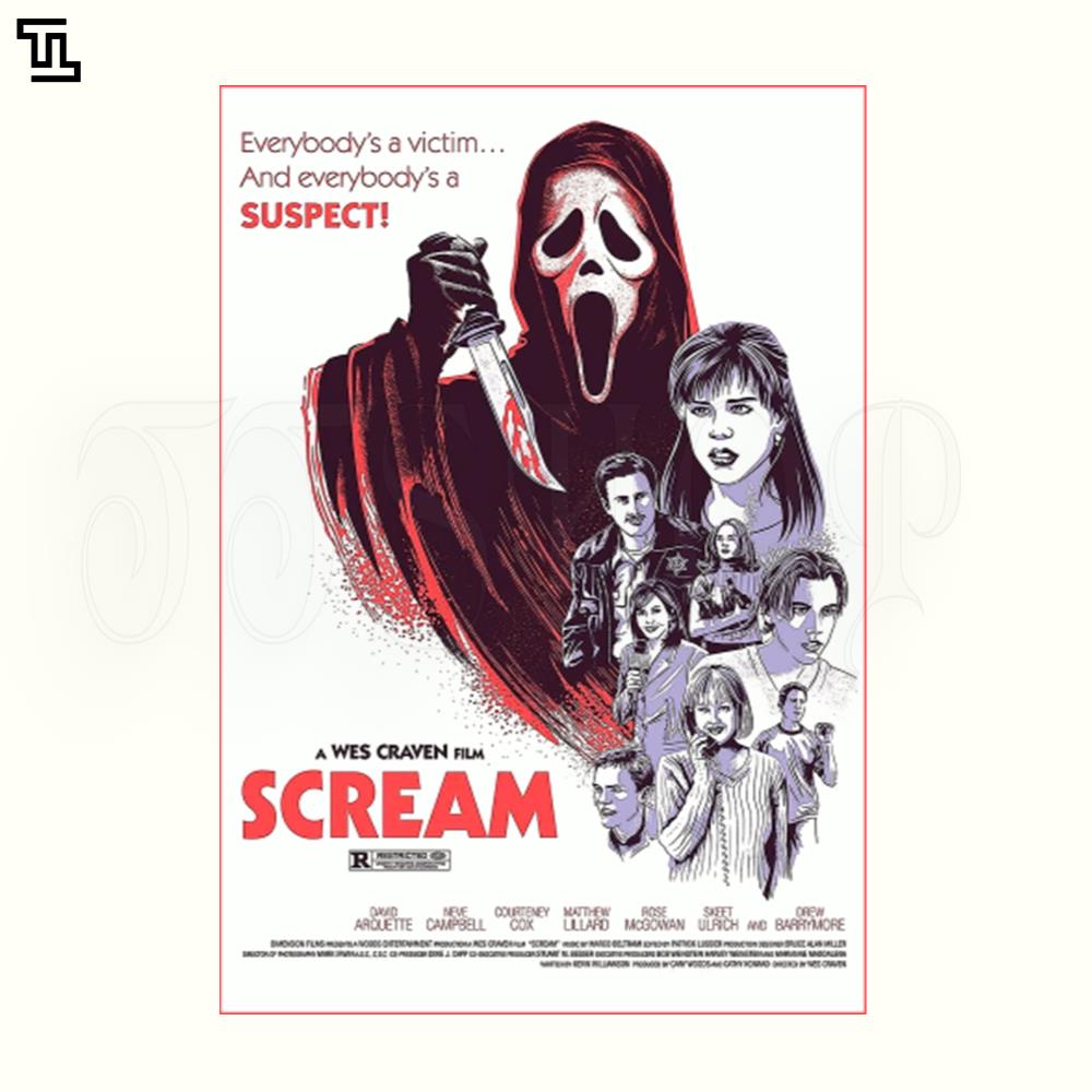 Scream 1996 cult slasher horror movie Halloween PNG | Inspire Uplift