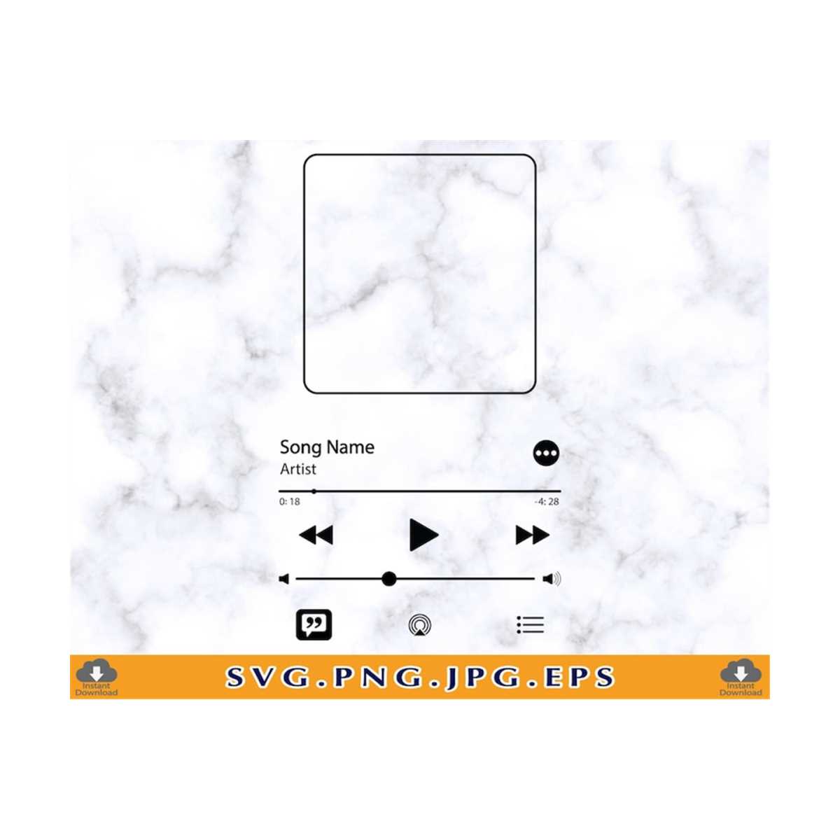 Audio Control Buttons svg, Spotify style Play Pause Buttons, | Inspire ...