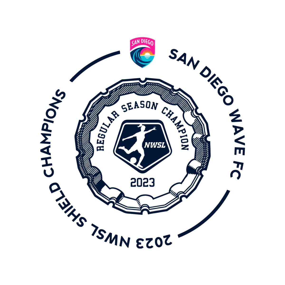 San Diego Wave FC NWSL Shield Champions SVG Download | Inspire Uplift