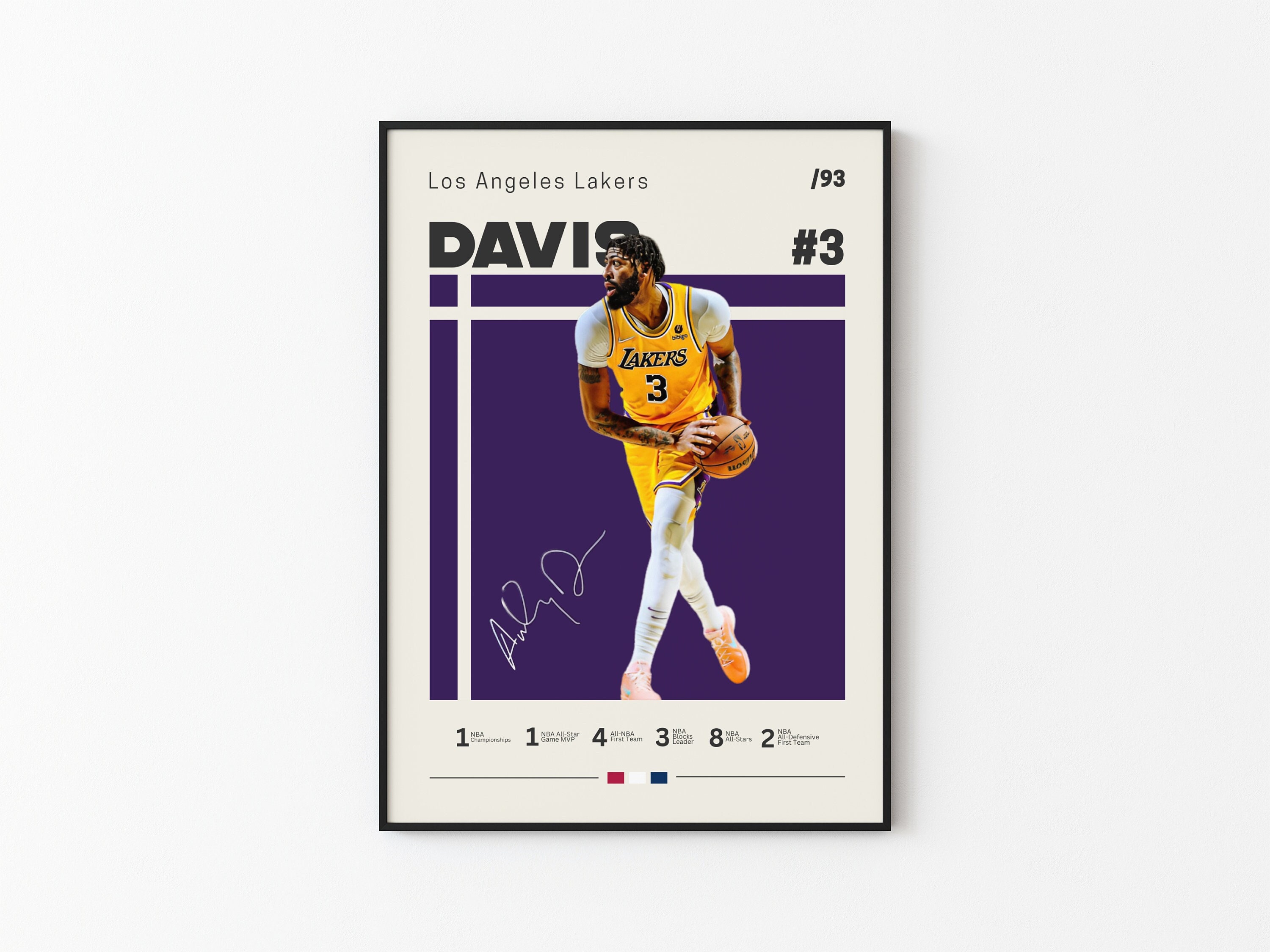 Anthony Davis Poster, LA Lakers, NBA Fans, NBA Poster, Mid C | Inspire ...