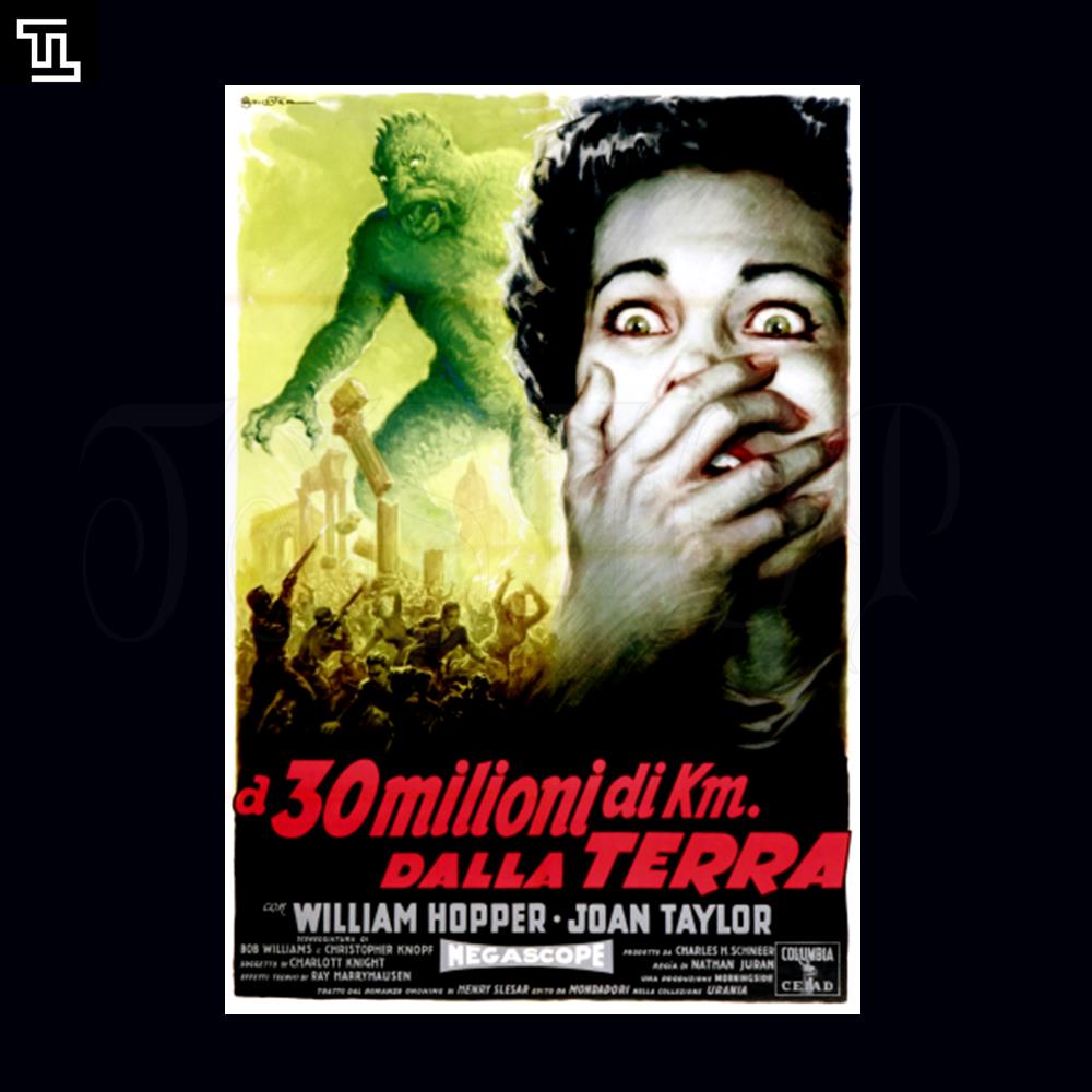 20 Million Miles to the Earth Italian Poster PNG, Horror Mo | Inspire ...