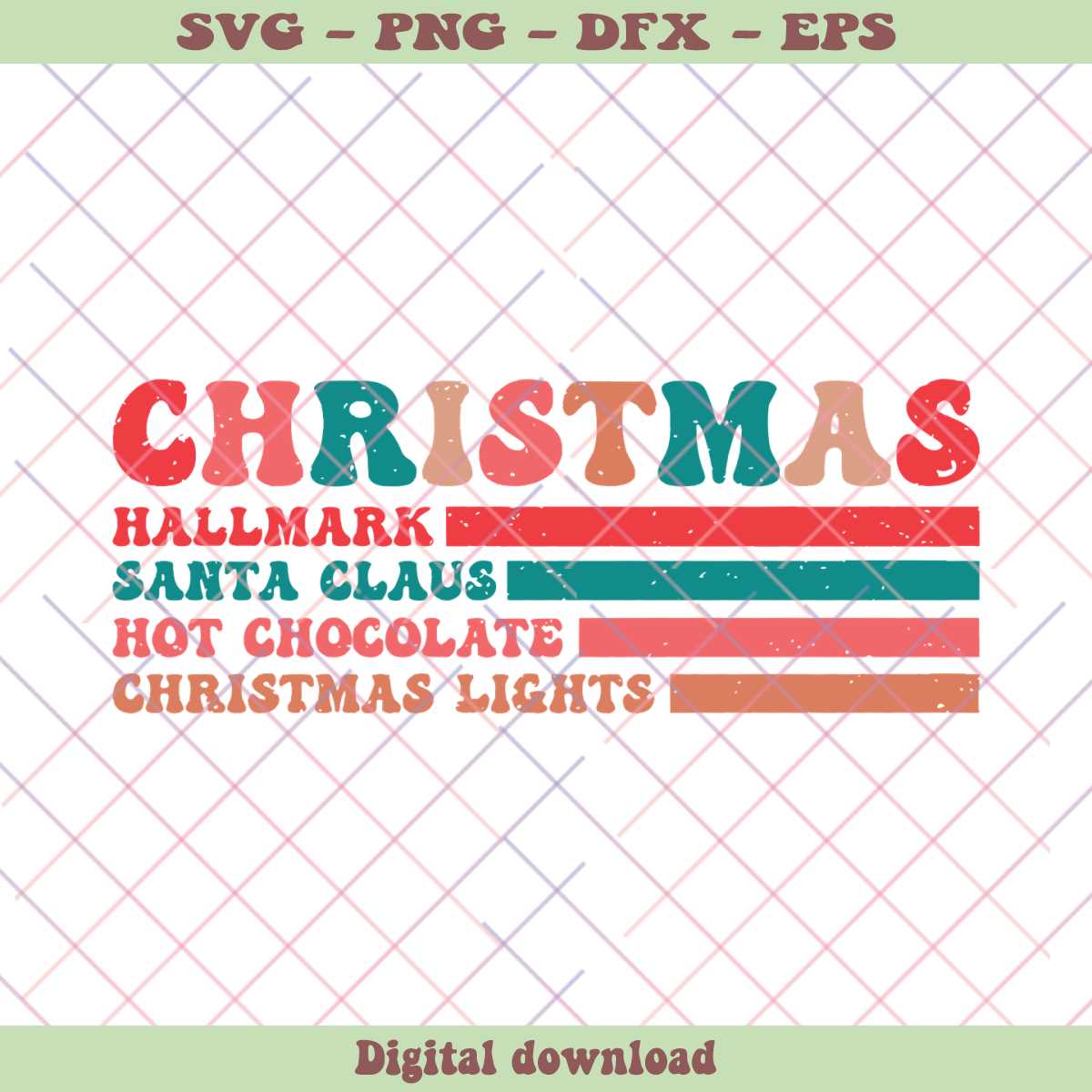 Retro Vintage Christmas Hallmark Santa Claus SVG Download | Inspire Uplift