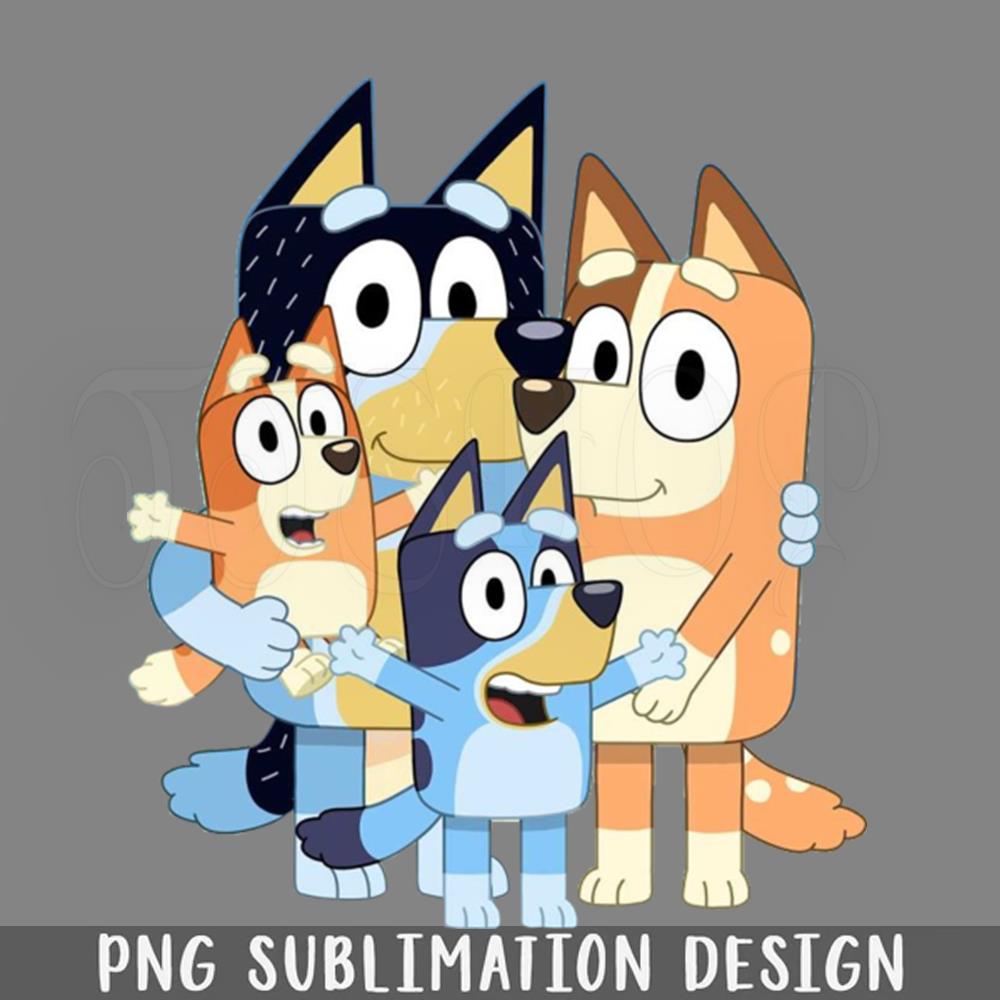 Bluey Family PNG Download | Inspire Uplift