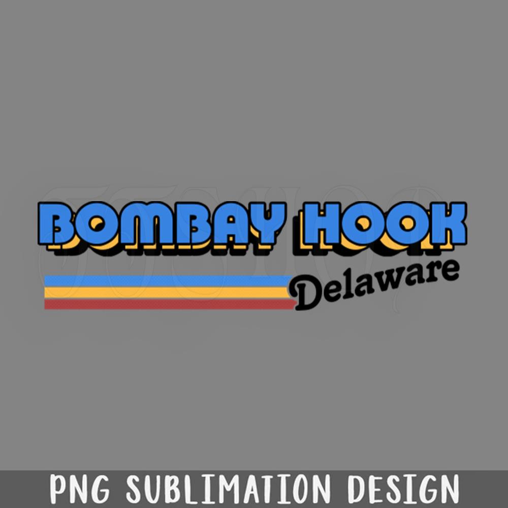 Bombay Hook Delaware Retro Styled PNG Download | Inspire Uplift