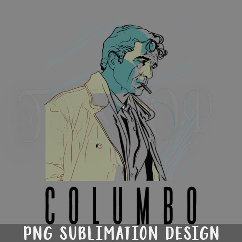 Columbo Retro Fan Artwork PNG Download | Inspire Uplift