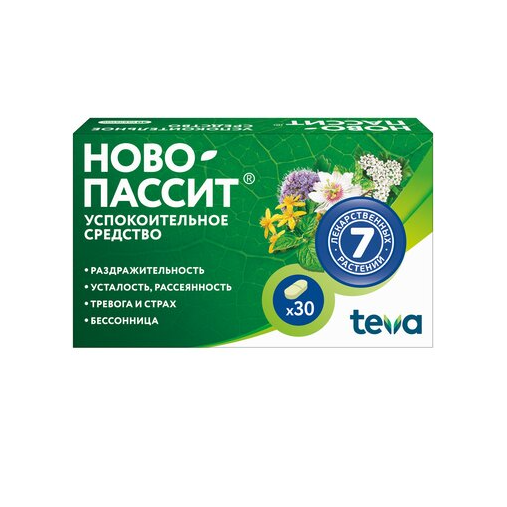 Novo-Passit for stress 30 tablets. Natural soothing herbal s | Inspire ...