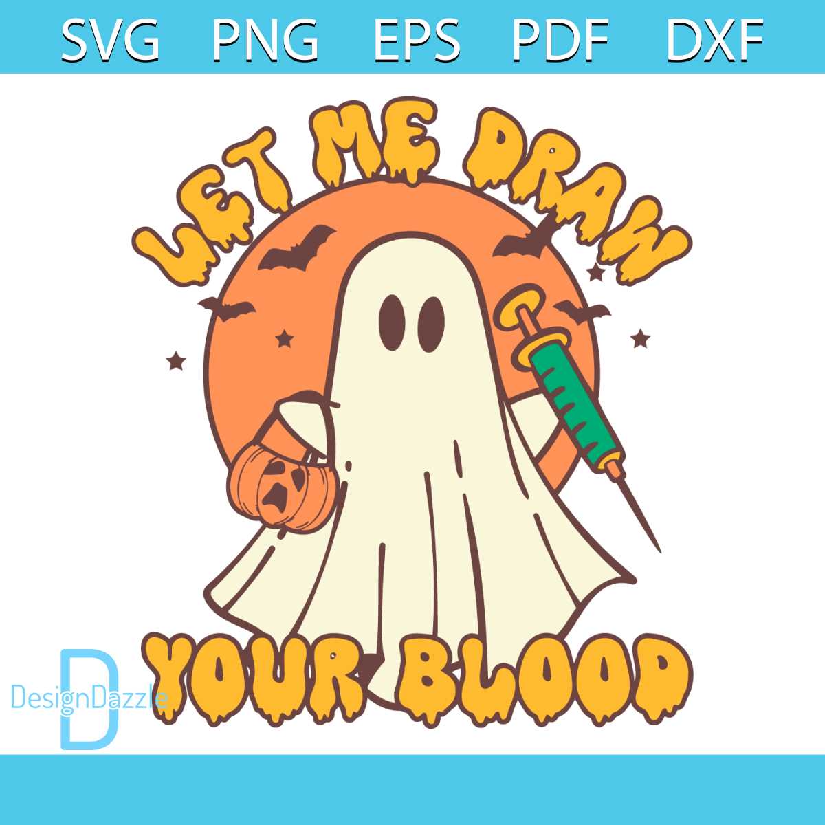 Vampire Ghost Let Me Draw Your Blood SVG Graphic File | Inspire Uplift