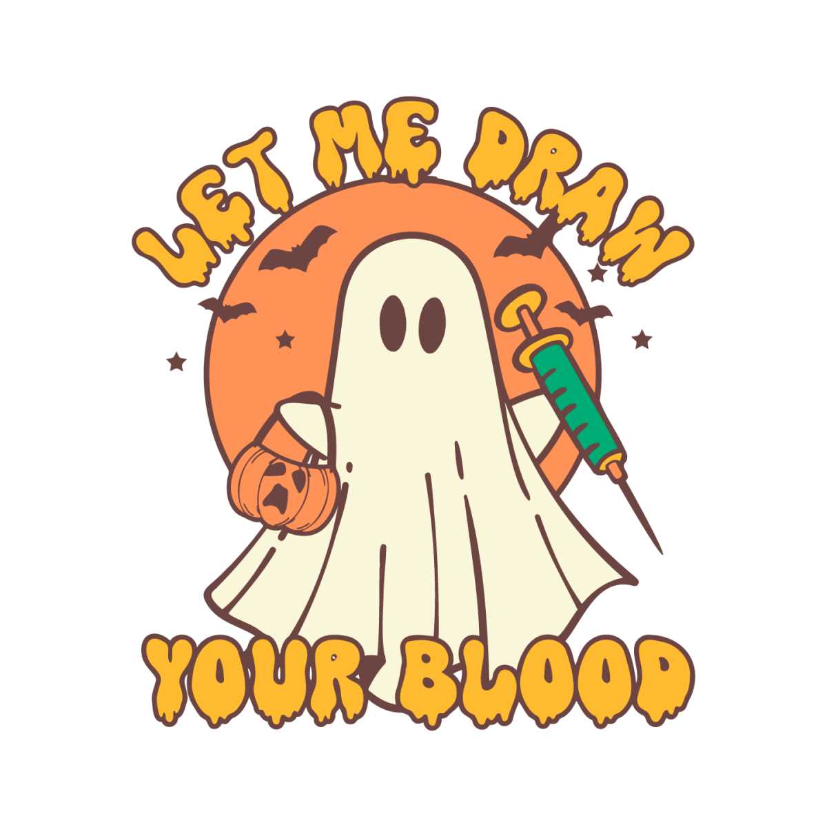 Vampire Ghost Let Me Draw Your Blood SVG Graphic File | Inspire Uplift