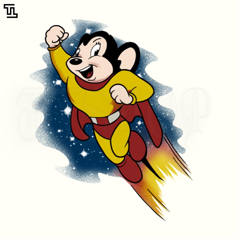 Classic mighty mouse PNG, Comic PNG Download | Inspire Uplift