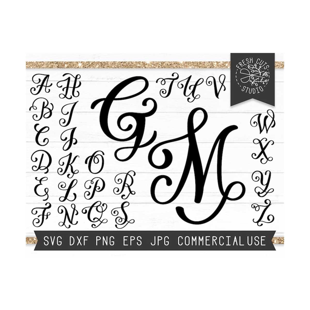 fancy letters svg - Inspire Uplift