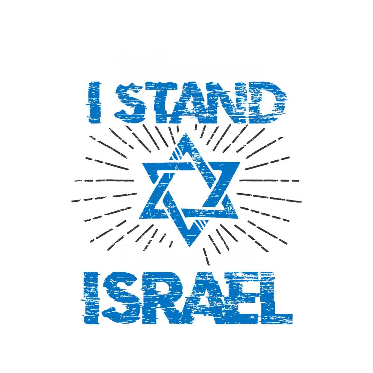 I Stand With Israel Jewish Logo SVG Graphic Design File - Inspire Uplift