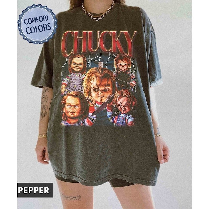 Comfort Colors Chucky Vintage Shirt, Horror Series Movie Hom | Inspire ...