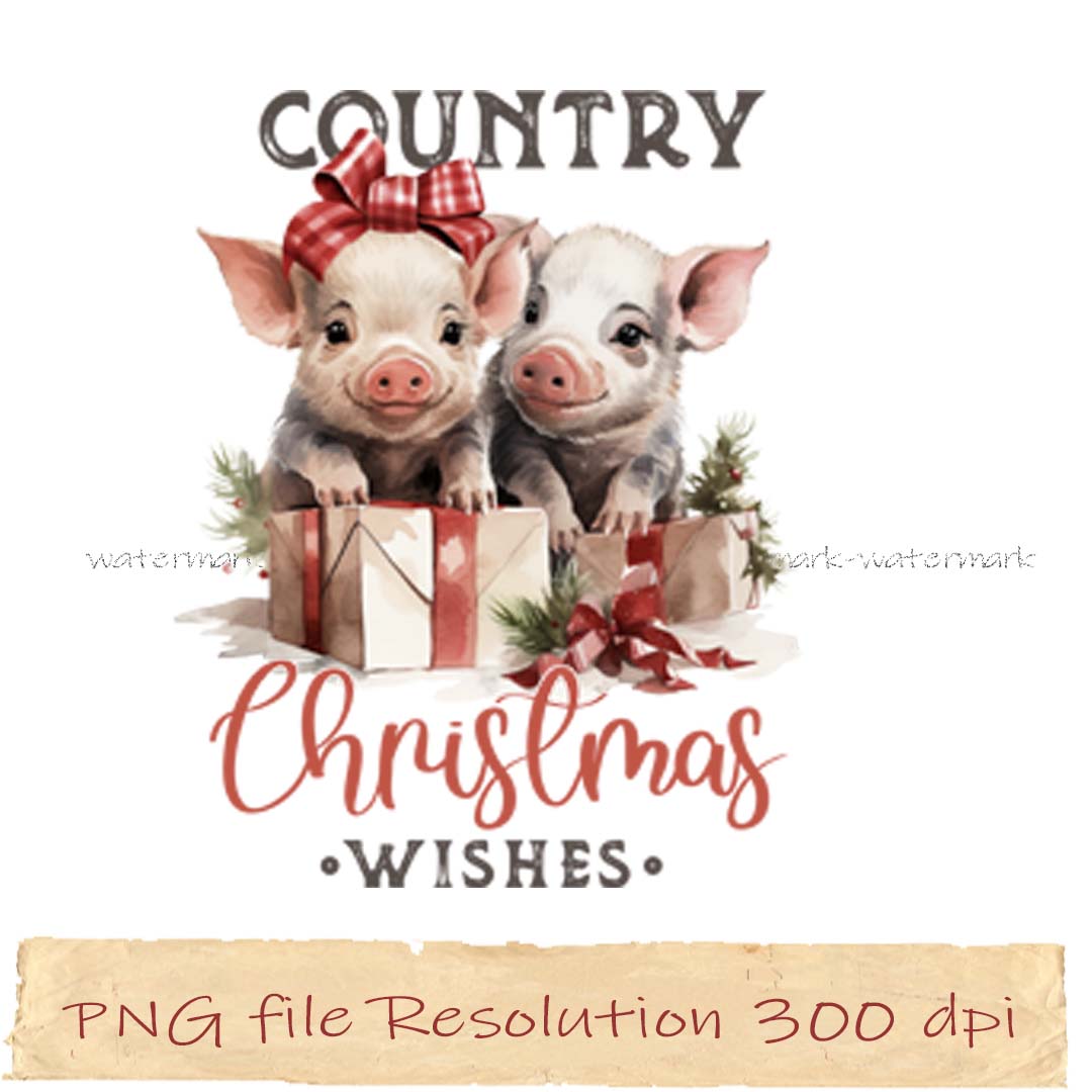 Country Christmas wishes png Sublimation, xmas Png, Print Fi - Inspire ...