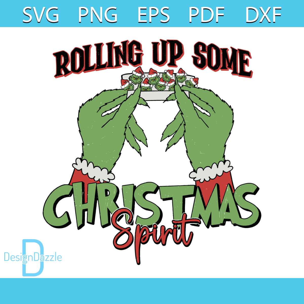 Vintage Rolling Up Some Christmas Spirit SVG File For Cricut - Inspire ...