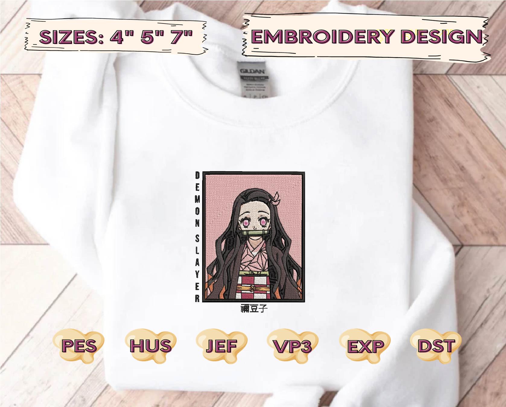 Anime Girl Embroidery Design File, Machine Embroidery Design | Inspire ...