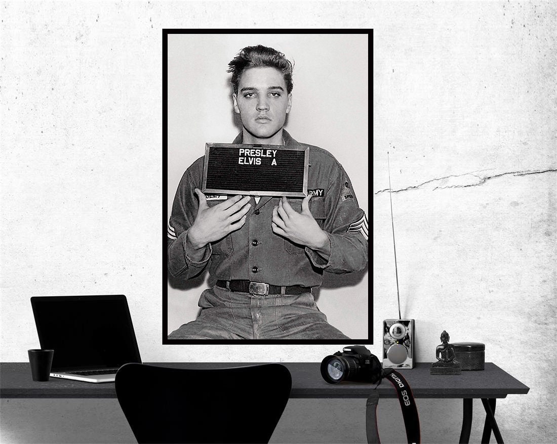 Elvis Presley-Enlistment Photo Poster, Room Decor, Home Deco | Inspire ...