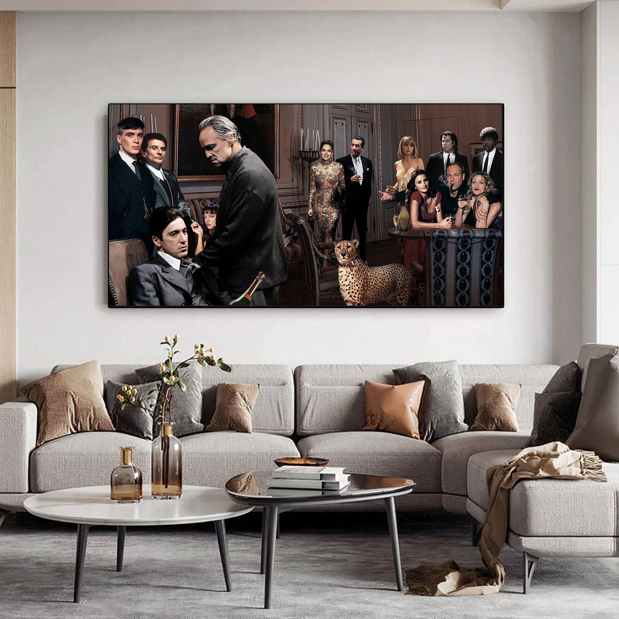 Iconic Movie Characters Canvas Print Featuring Top Mobster a | Inspire ...