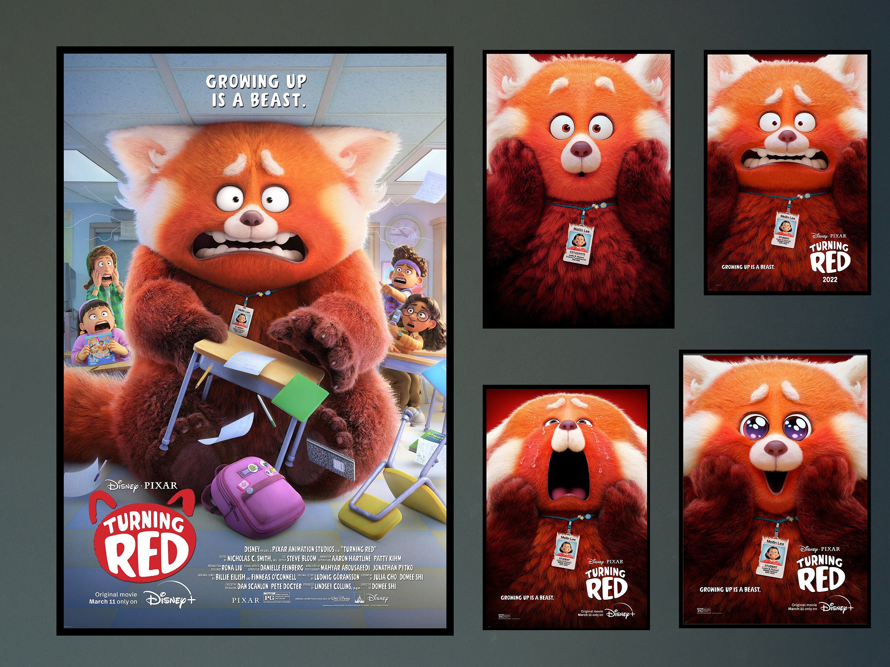 Turning Red Movie Poster 2023 FilmDune Room Decor Wall ArtPo | Inspire ...