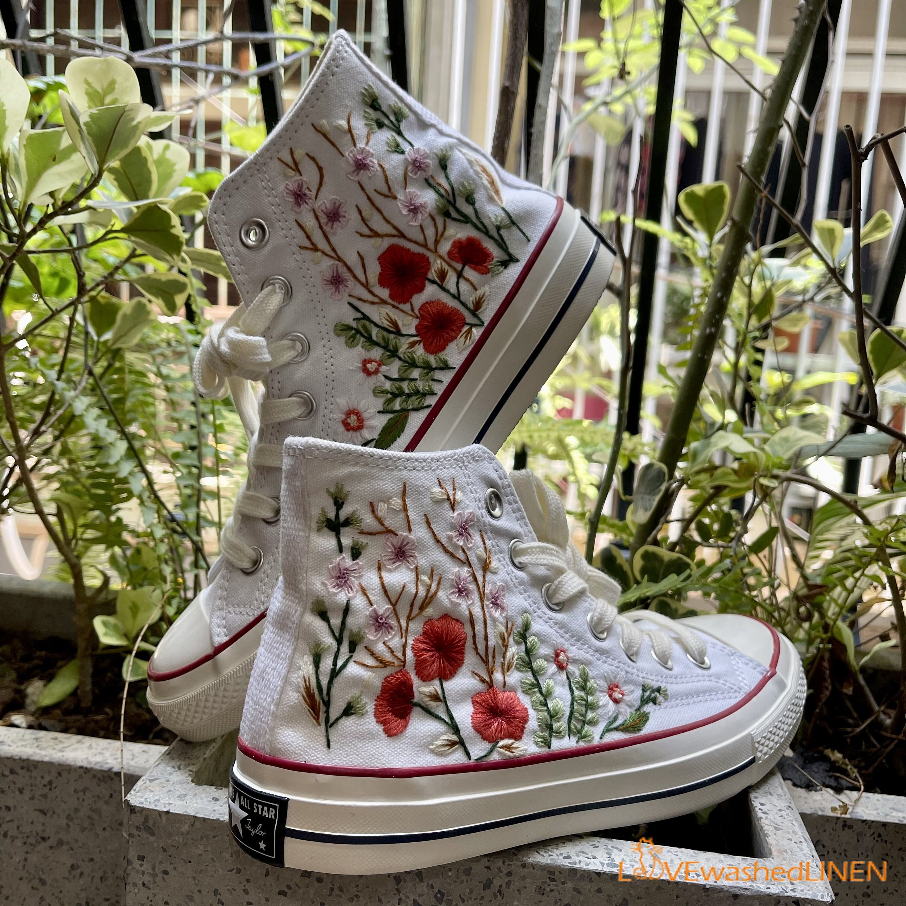 Custom Converse Chuck Taylor Embroidered Memento Converse Sh | Inspire ...