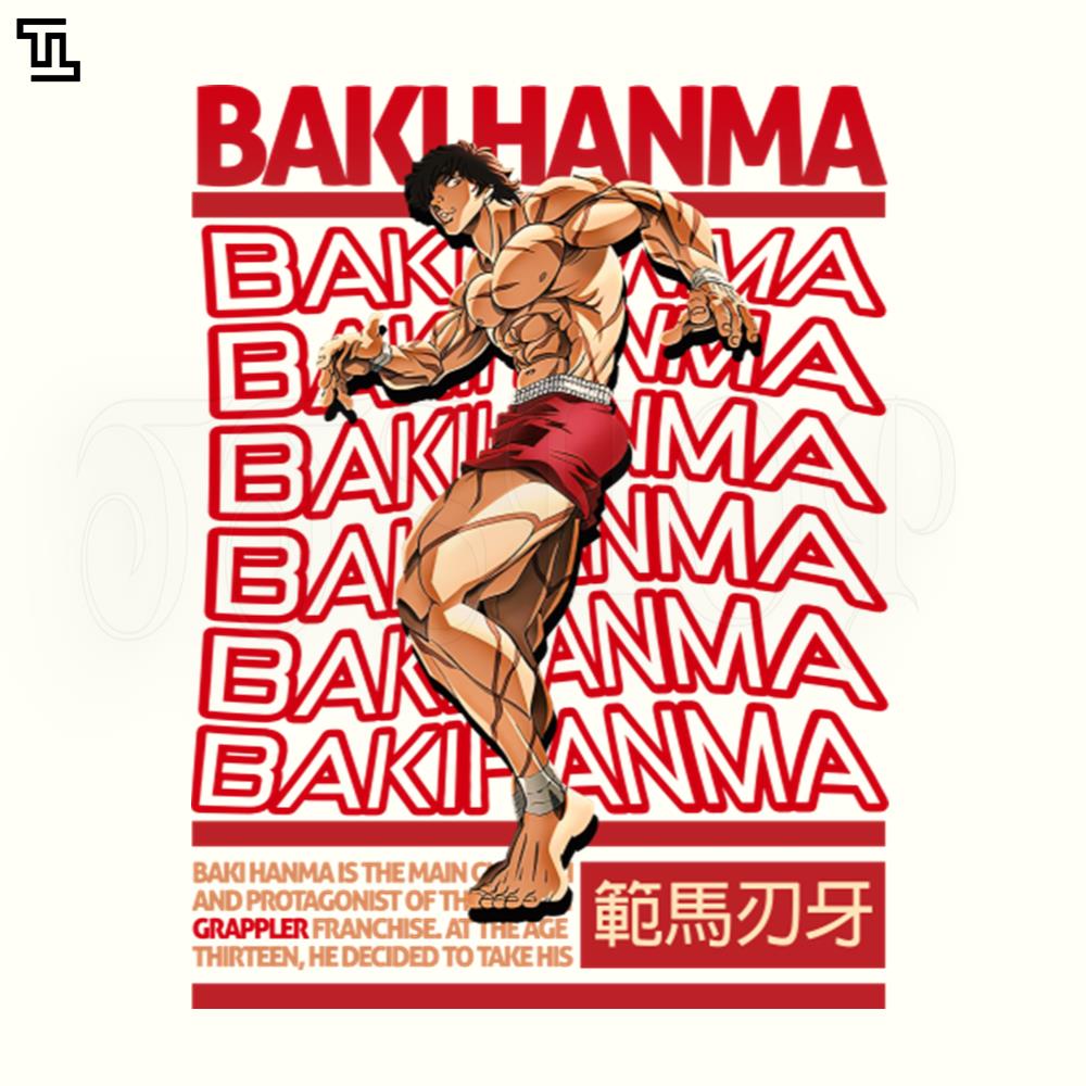 Hanma Baki Brutalism Otaku PNG Download | Inspire Uplift