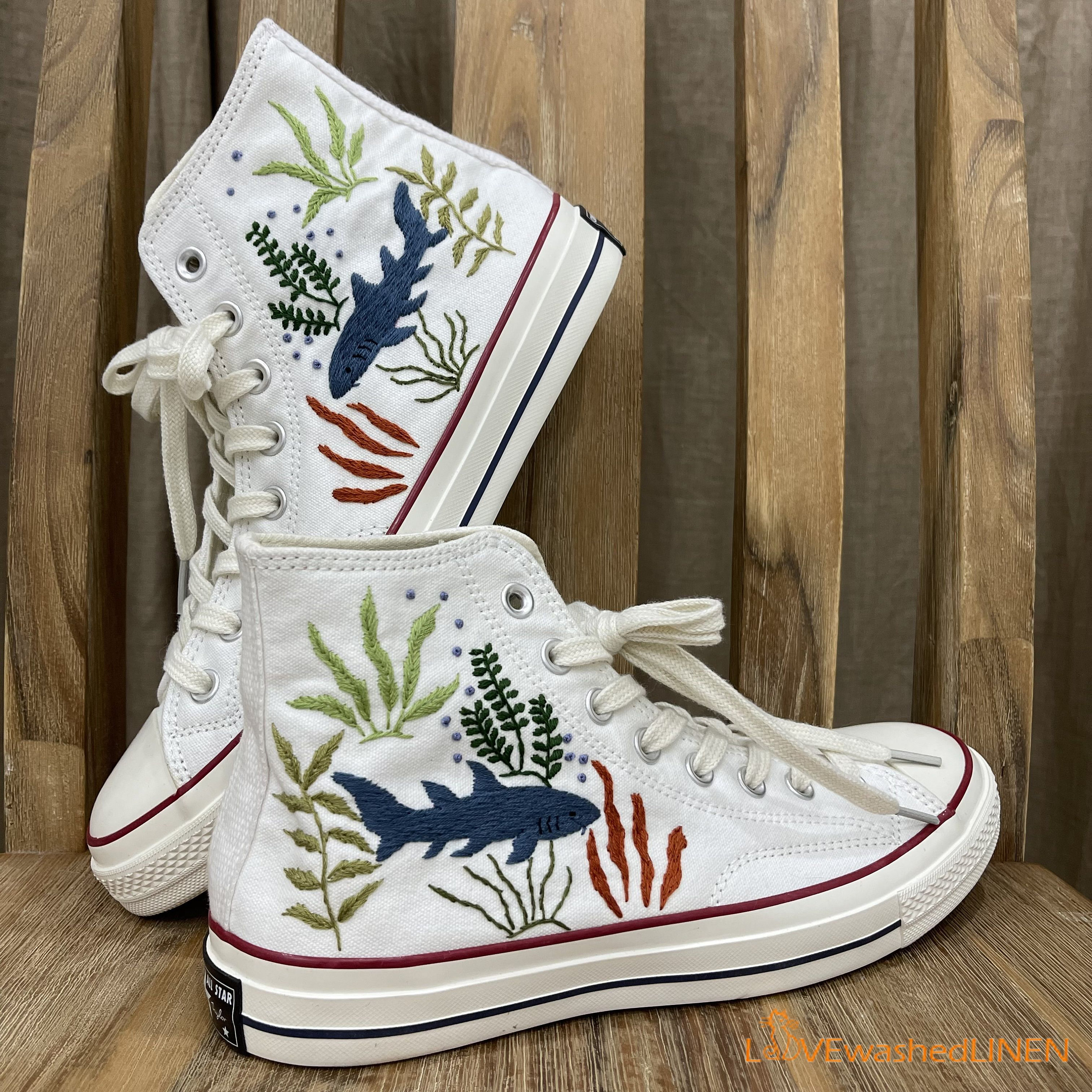 Custom Embroidered Converse, Custom Converse Chuck Taylor Em | Inspire ...