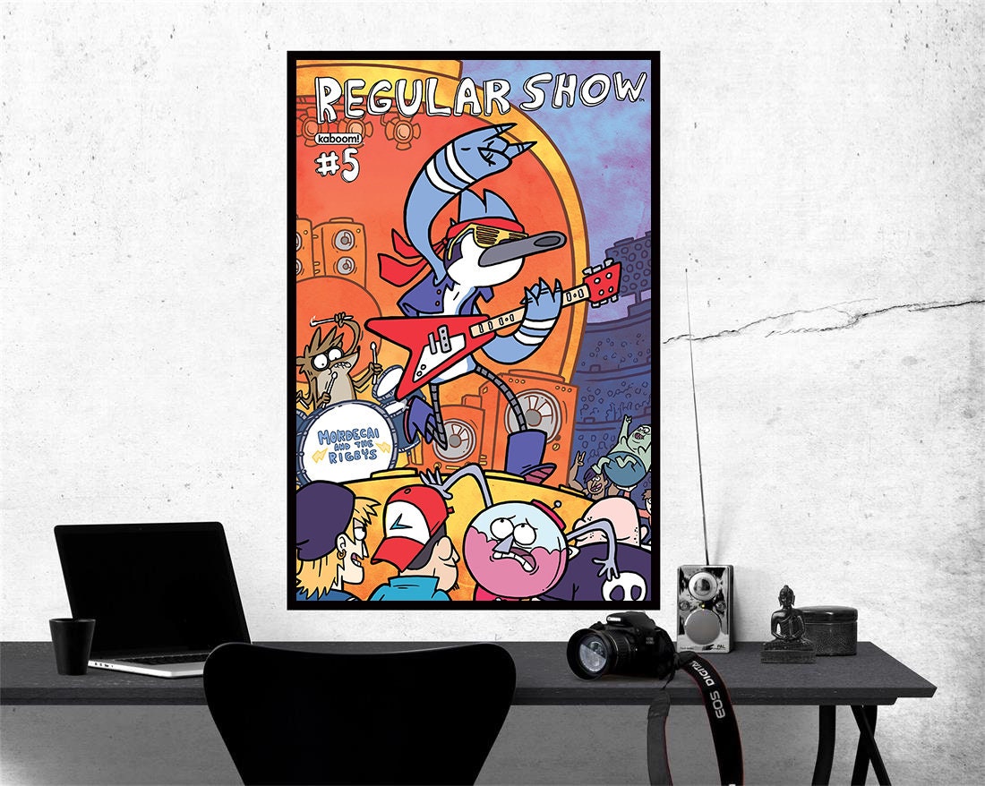 Regular Show Poster Rock Concert Mordecai and the Rigbys Mus - Inspire ...