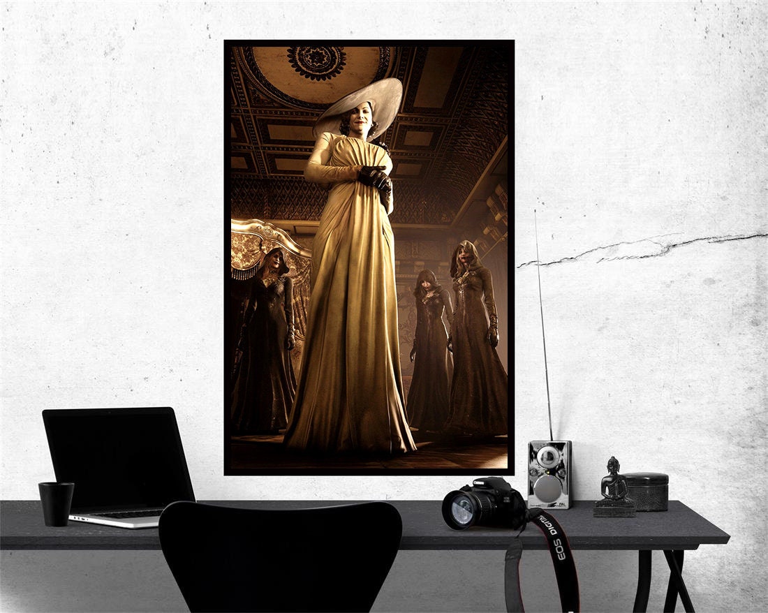 Resident Evil 8 Lady Dimitrescu Game Poster, Room Decor, Hom - Inspire ...