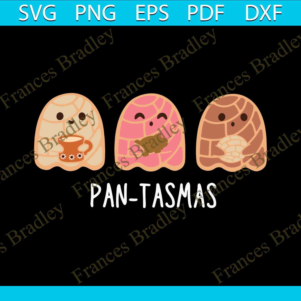 Funny Pantasmas Ghost Pan Dulce SVG Digital Cricut File | Inspire Uplift
