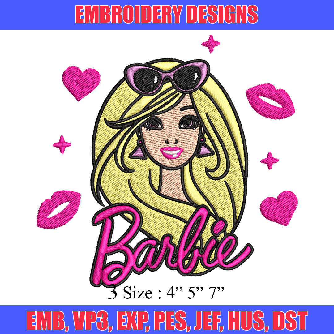 Barbie girl logo Embroidery, Barbie girl logo Embroidery, lo | Inspire ...
