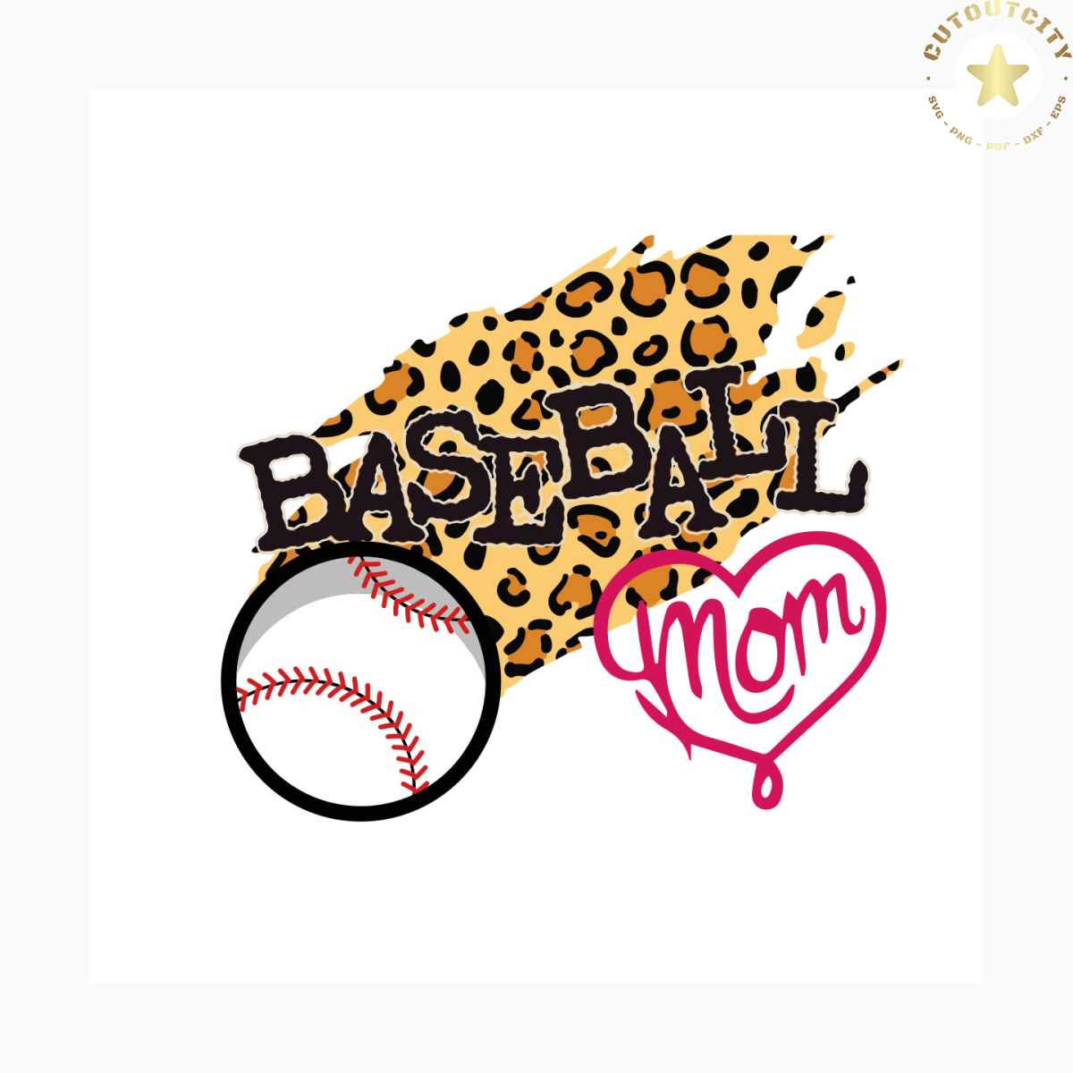 Baseball Mom Leopard Svg, Mothers Day Svg, Mother Svg, Mom S | Inspire ...